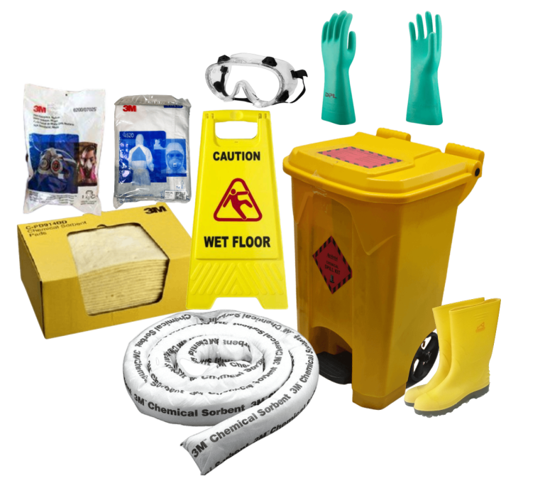 70L Spill Kit Wheel Cart | Emergency Protection | Safety First