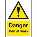 Danger Men at Work Safety Sign | Essential Workplace Alert