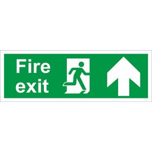 Fire Exit Arrow Up Sign | Emergency Exit Signs | Safety First