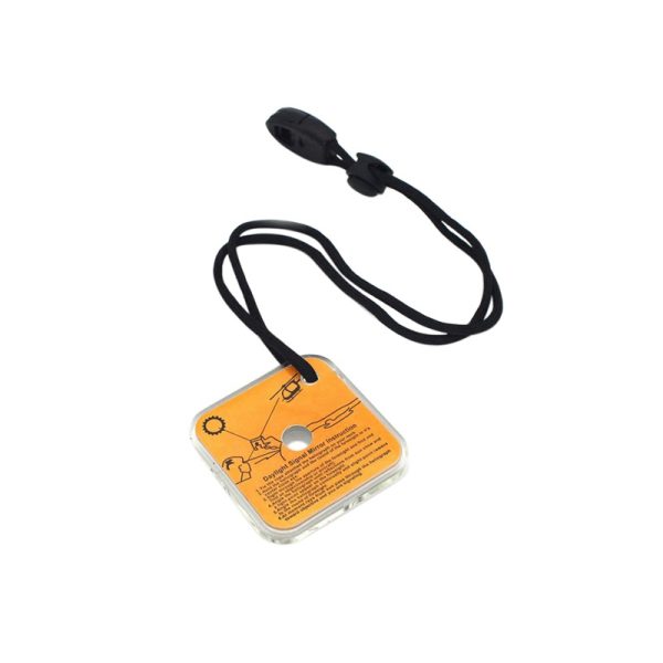 Emergency Reflector Mirror | Rescue Signaling Mirror for Hiking