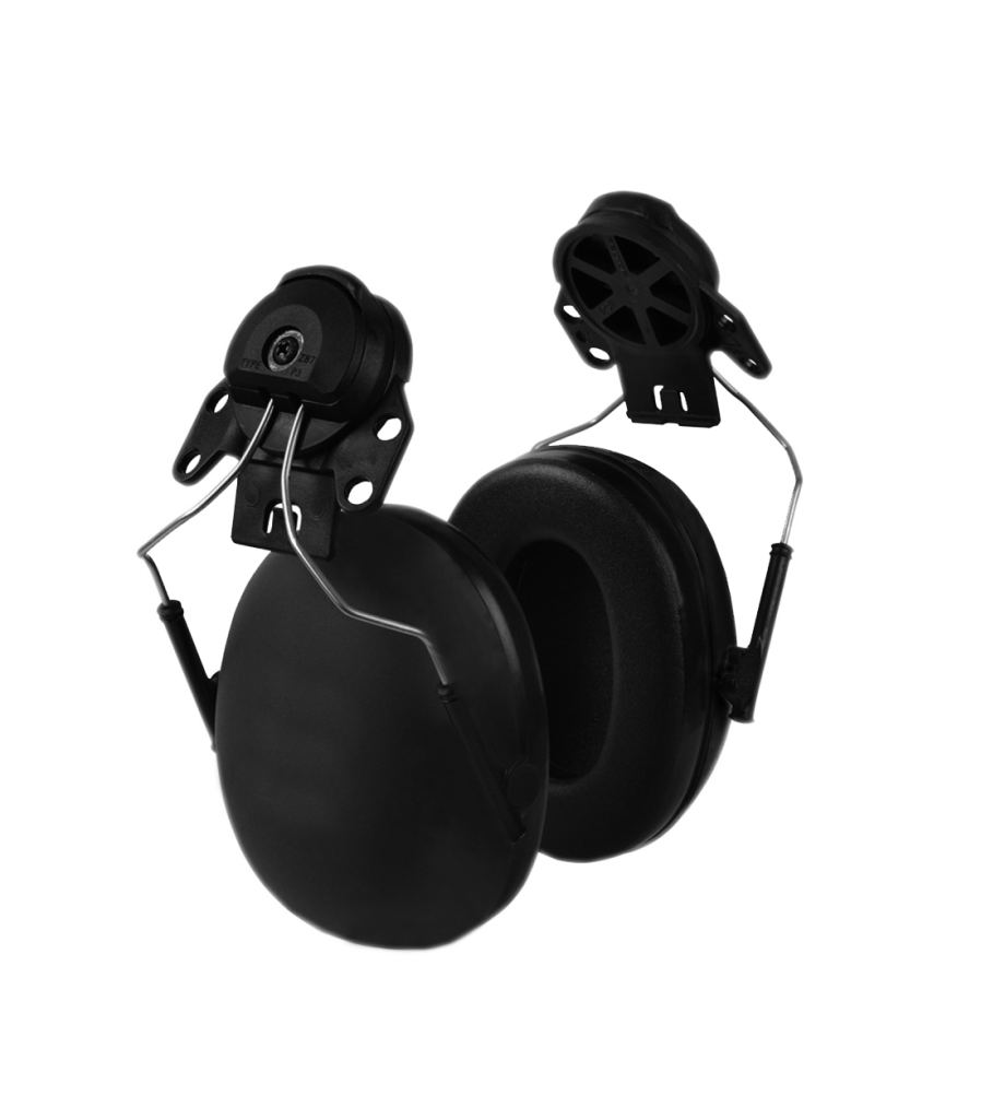 Earmuff Helmet Mount Black | Hearing Protection Accessories
