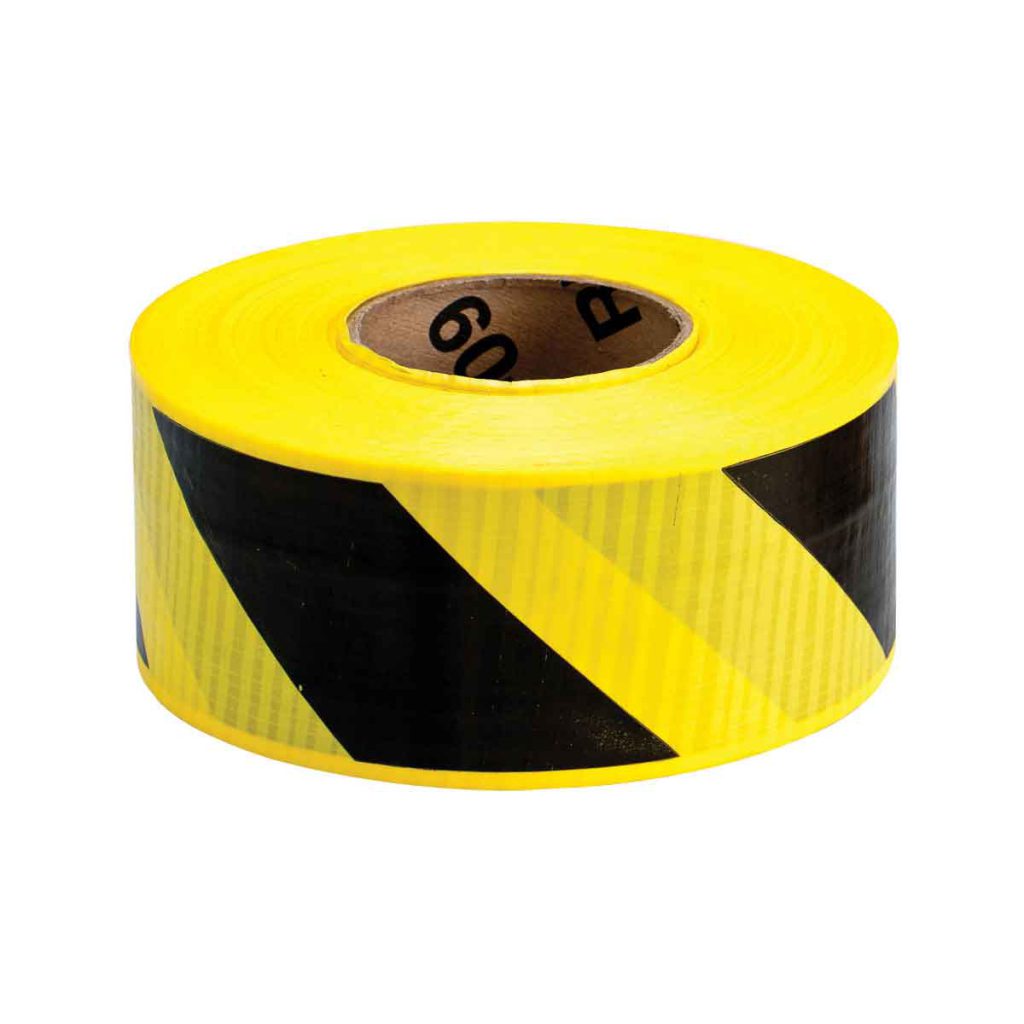 High-Quality Barricade Tape | Black & Yellow Caution Tape