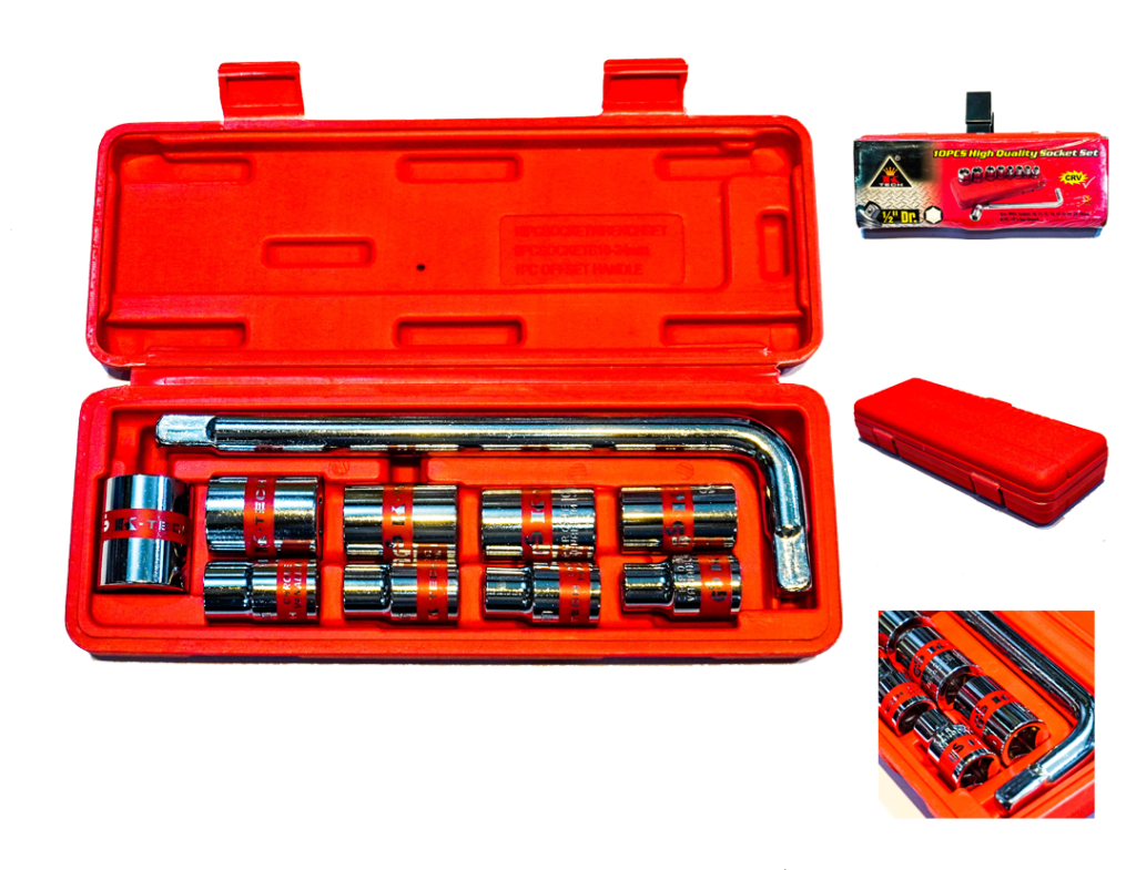 10 Pcs Box Socket 1/2 Set | Hand & Power Tools | SafetyFirst