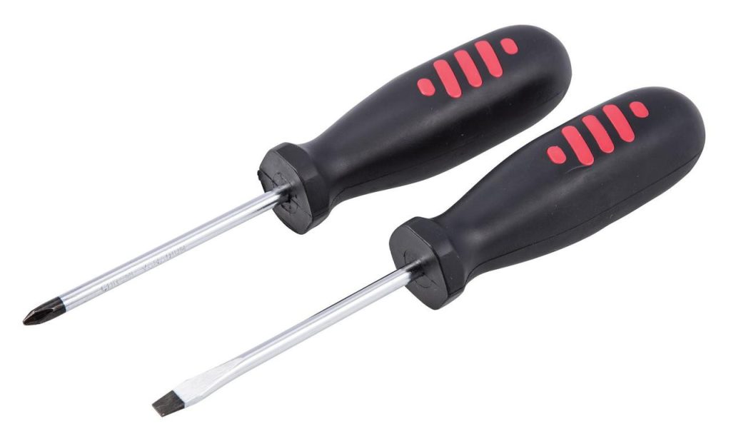 2 Pcs Heavy Duty Screw Driver Set | Hand & Power Tools
