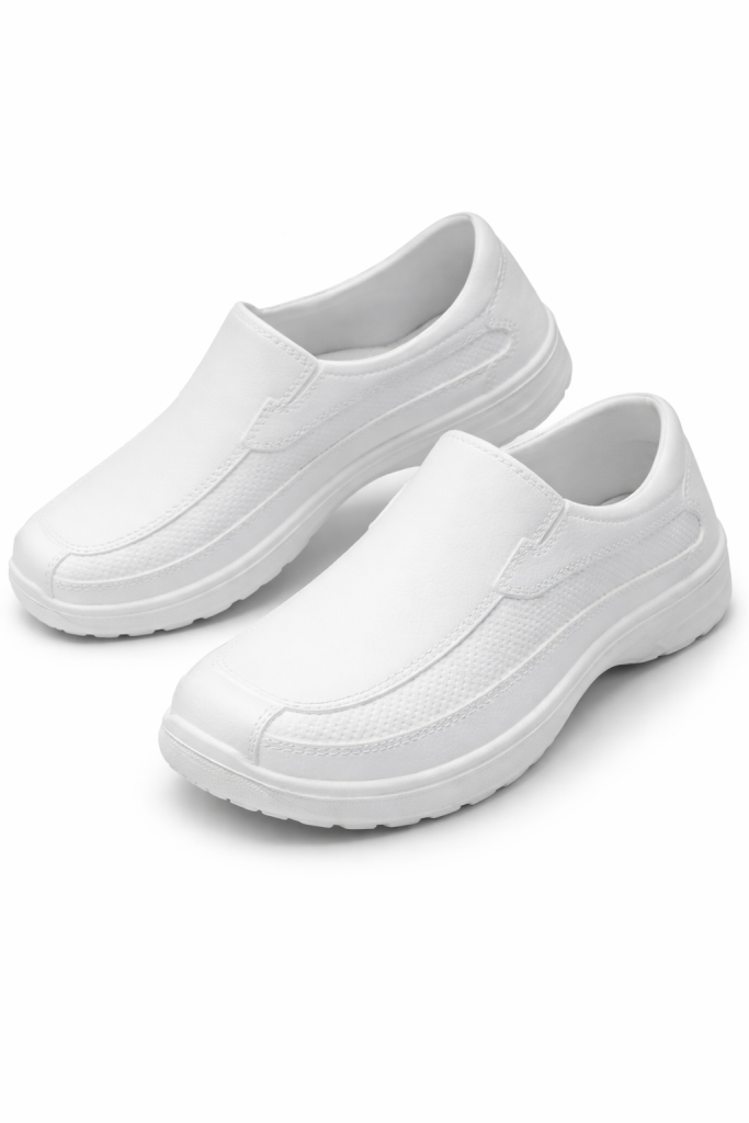 WHITE LAB & GOURMET SLIP-ON MIDCUT SHOE - SafetyFirst